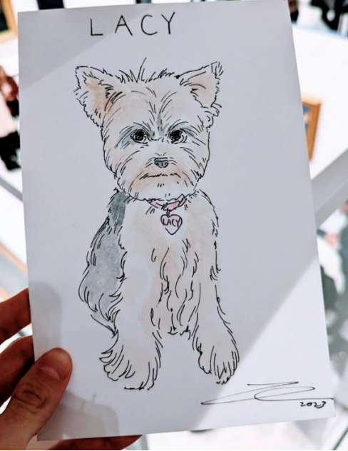 Pet Sketch Event at HANRO -Meatpacking