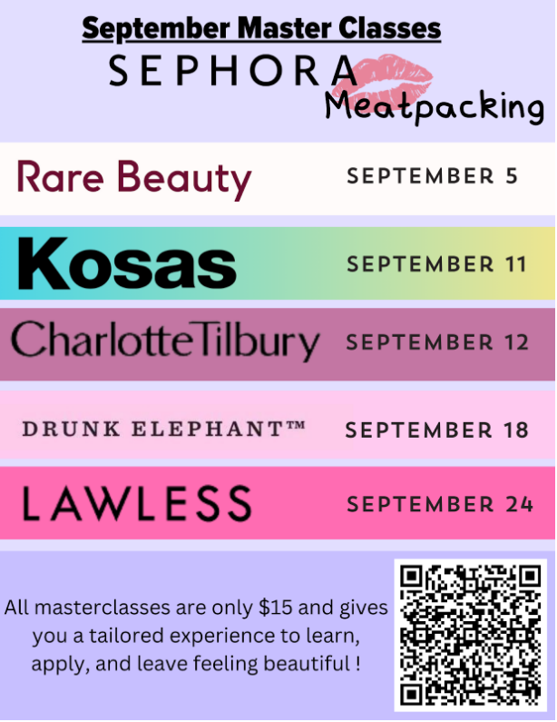 Sephora Master Classes